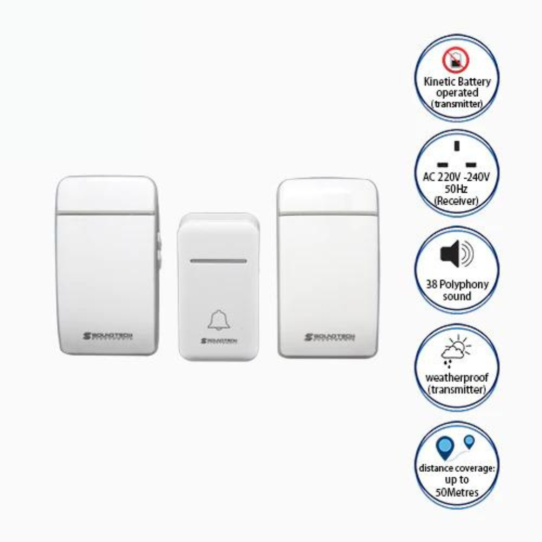 KINETIC WIRELESS DIGITAL DOORBELL DA-029 – Maudire Distribution